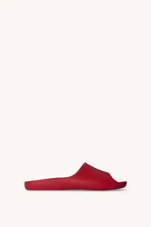 THE ROW Ama Rubber Slides - Lacquer Red