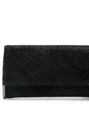 Benedetta Bruzziches Crystal-embellished Clutch - Black
