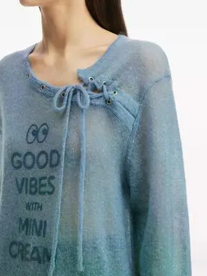 MINI CREAM Graphic Print Jumper