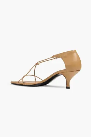 TOTEME The Knot Leather Sandals - Sand