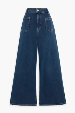 FRAME Le Pixie Slim Palazzo High-rise Wide-leg Jeans