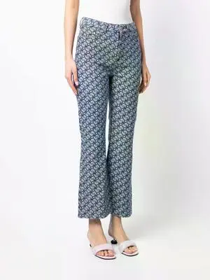 Stella McCartney Patterned Denim Straight Leg Jeans