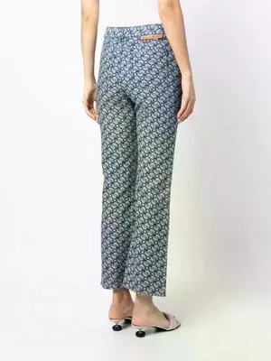Stella McCartney Patterned Denim Straight Leg Jeans