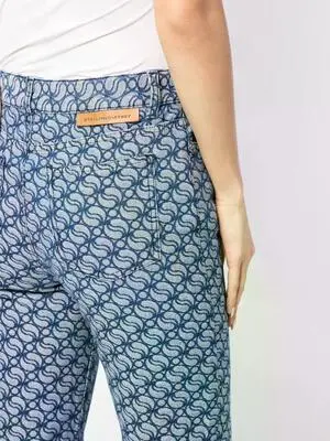 Stella McCartney Patterned Denim Straight Leg Jeans