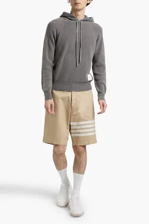 Thom Browne Ribbed Cashmere Hoodie