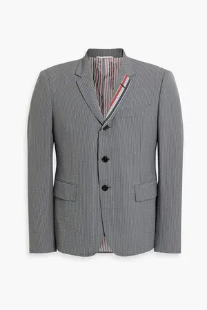 Thom Browne Striped Woolseersucker Blazer