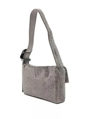 Benedetta Bruzziches Rhinestone-embellished Shoulder Bag - Silver