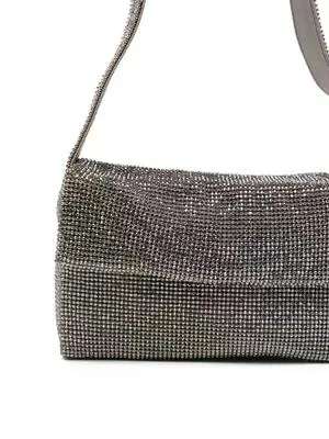 Benedetta Bruzziches Rhinestone-embellished Shoulder Bag - Silver