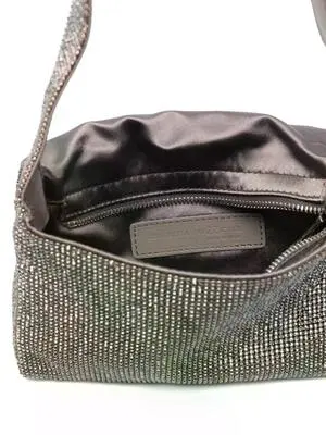 Benedetta Bruzziches Rhinestone-embellished Shoulder Bag - Silver