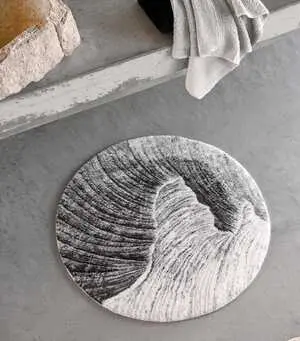 ABYSS & HABIDECOR Yoji Bath Mat - Silver
