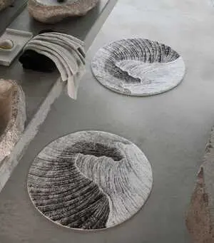 ABYSS & HABIDECOR Yoji Bath Mat - Silver