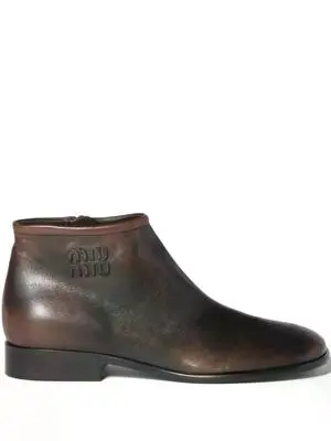Miu Miu Zip Up Boots For Women