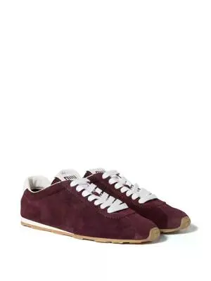 Miu Miu Plume Suede Sneakers