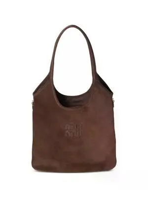 Miu Miu Suede Tote Bag - Brown