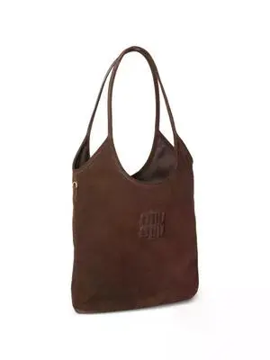 Miu Miu Suede Tote Bag - Brown