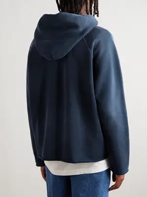 LES TIEN Heavyweight Cotton-jersey Raglan Hoodie