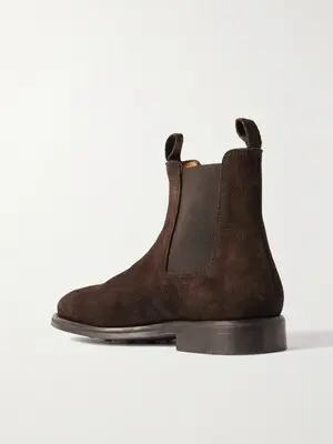 MORJAS Suede Chelsea Boots - Brown