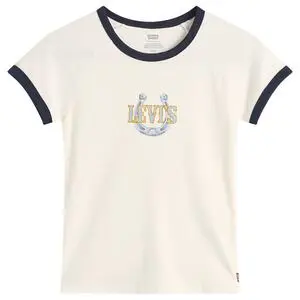 LEVI'S Horseshoe Raglan T-shirt - Sugar Swizzle/dark Sapphire