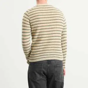 Auralee Shetland Wool Cashmere Rib Knit Pullover