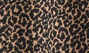 KASPER Contrast Detail Leopard Print Dress