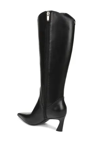 Naturalizer Pointed Toe Knee High Boots - Black