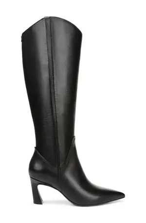 Naturalizer Pointed Toe Knee High Boots - Black