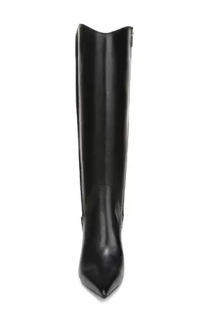 Naturalizer Pointed Toe Knee High Boots - Black