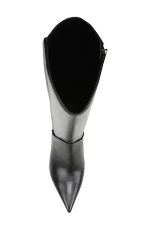 Naturalizer Pointed Toe Knee High Boots - Black
