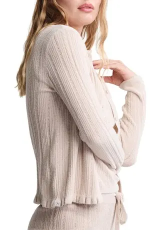 Barefoot Dreams Cozychic Lite® Cable Knit Cardigan