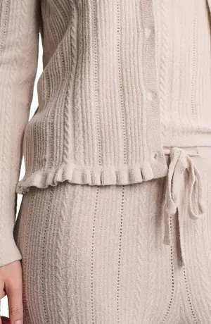 Barefoot Dreams Cozychic Lite® Cable Knit Cardigan