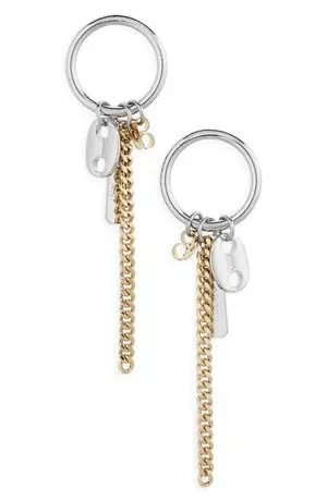 JUSTINE CLENQUET Rita Front Hoop Earrings - Gold/palladium