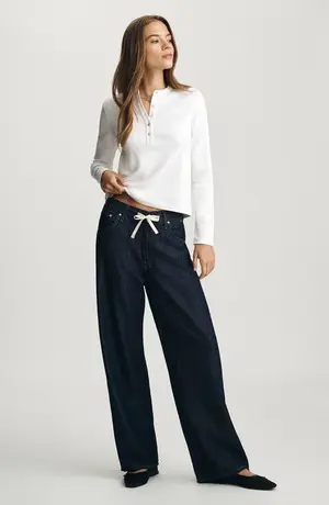MAVI Nella Drawstring High Waist Jeans