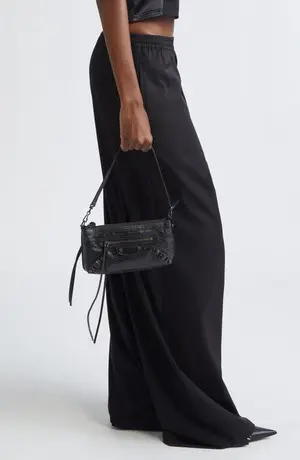 Balenciaga Le City Leather Pouch On A Strap