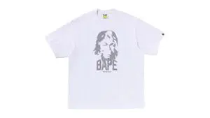 A BATHING APE Graphic Relaxed Fit Tee Shirt - White