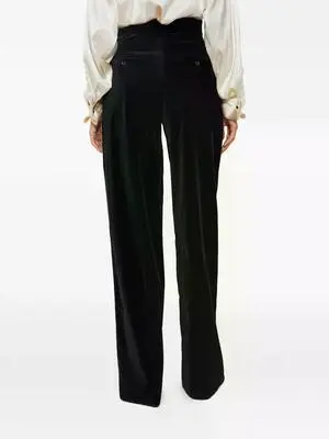Max Mara Pleated Velvet Trousers
