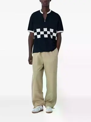 Visvim Checkerboard Panel Knitted T-shirt