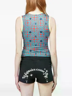 MAISIE WILEN Sleeveless Geometric Pattern Top