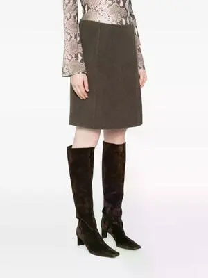 P.a.r.o.s.h Wool A-line Mini Skirt