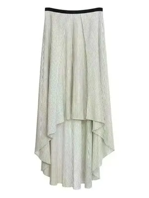 Brunello Cucinelli Striped Asymmetric Skirt