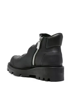 GMBH Aeon Embossed Leather Boots - Black
