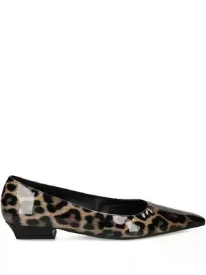 RAS Leopard-print Pointed-toe Pumps