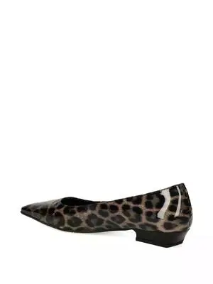RAS Leopard-print Pointed-toe Pumps