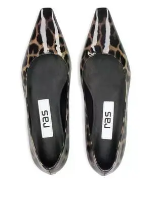 RAS Leopard-print Pointed-toe Pumps