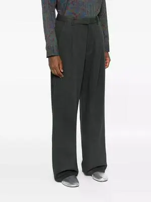 6397 Pleated Straight Leg Pants