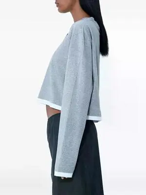 Prada Triangle-patch Crop Top