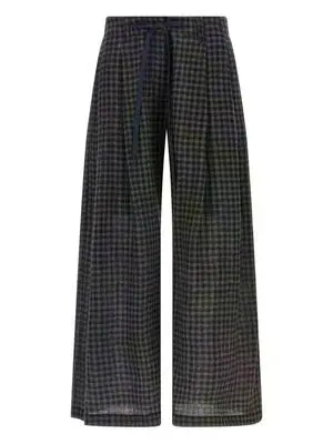 MAISON JEJIA Vichy-pattern Trousers