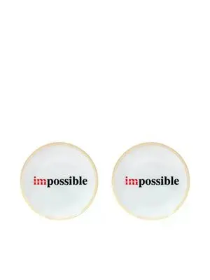 BITOSSI HOME Impossible Plate - White