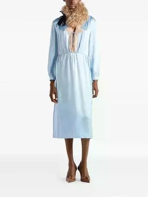Prada Lace-trim Midi Dress