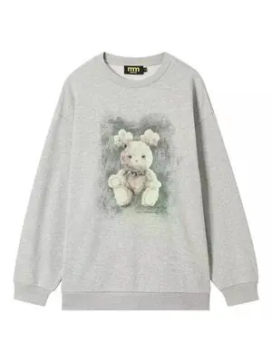 MINI CREAM Teddy-print Sweatshirt