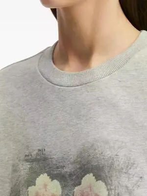 MINI CREAM Teddy-print Sweatshirt